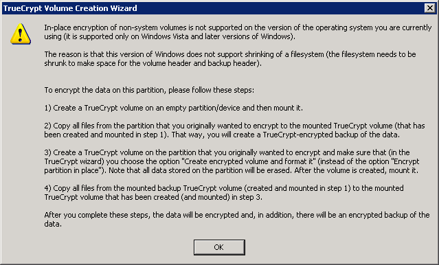 Truecrypt Encrypting An Existing Drive